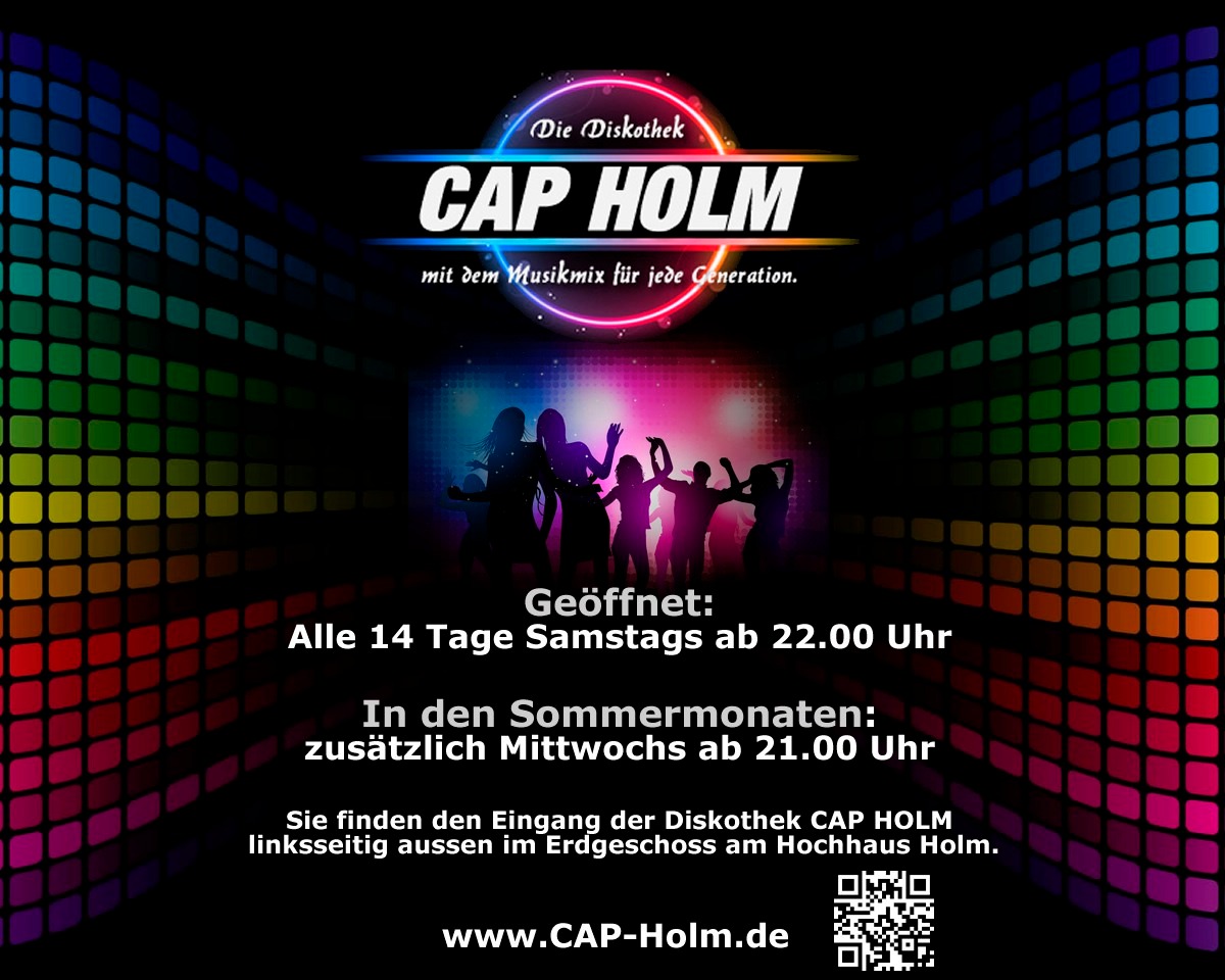 Discothek "Cap Holm": SH-Tourismus